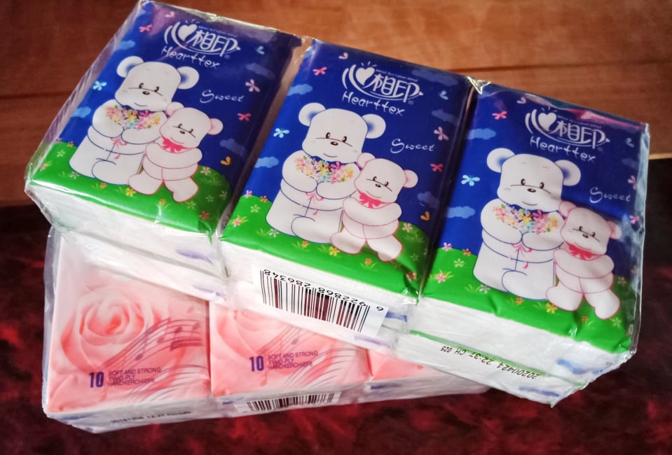 Heartex Pocket Size Tissue 2-ply handkerchief 6packs | Lazada PH