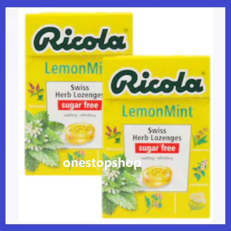 Ricola Lemon Mint Sugar Free 40g | Lazada PH