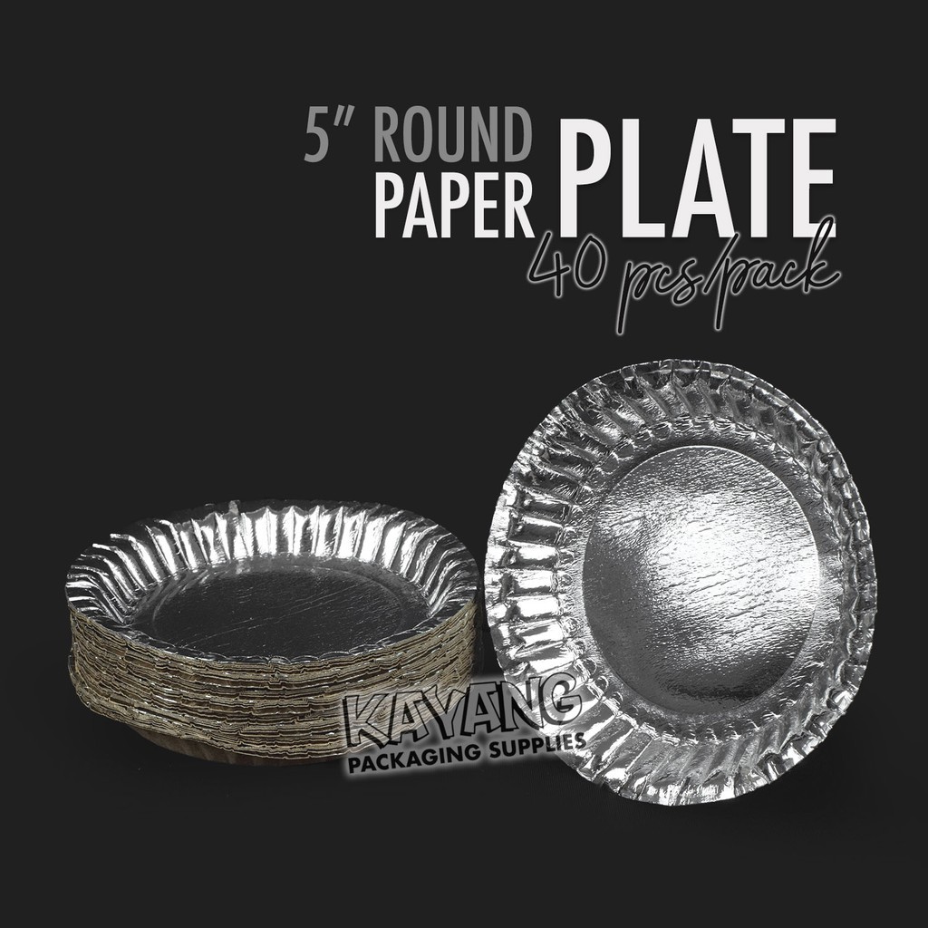 Plate Kikiam Takoyaki Hotdog Fishball Siomai Paper Plate (Small) 40pcs ...