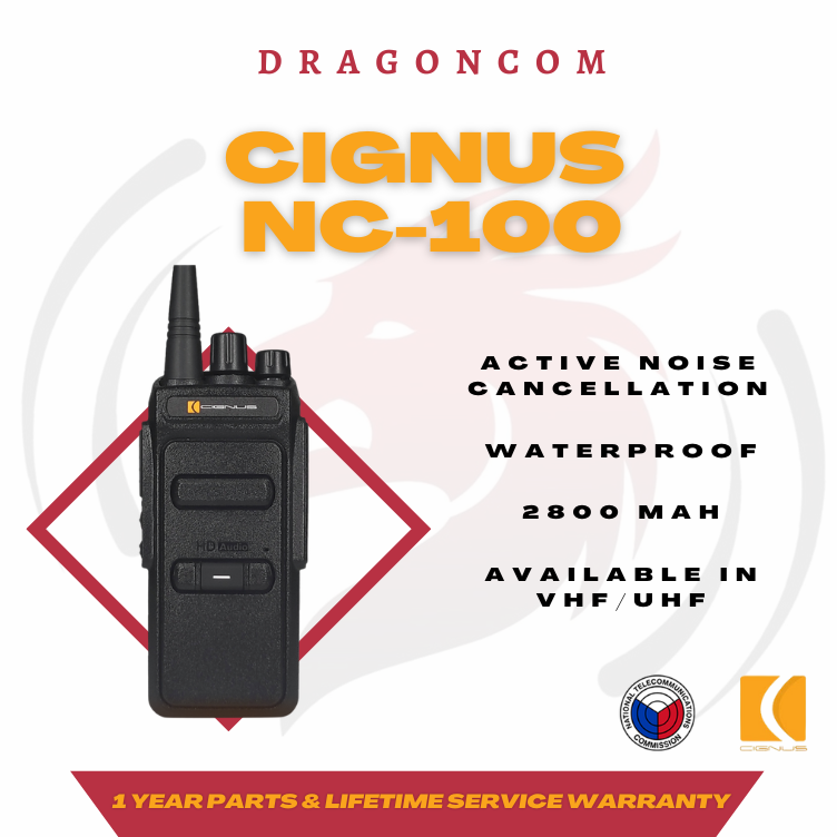 New Cignus NC-100 or NC100 Noise Cancelling Two-Way Radio | Lazada PH