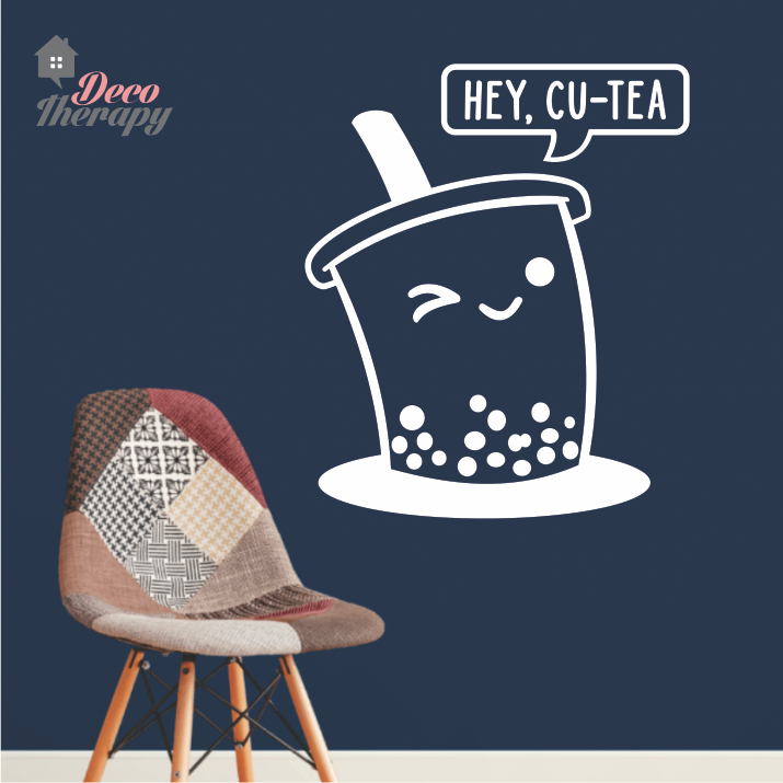 Hey! Cu-Tea Milktea Wall Sticker | Lazada PH