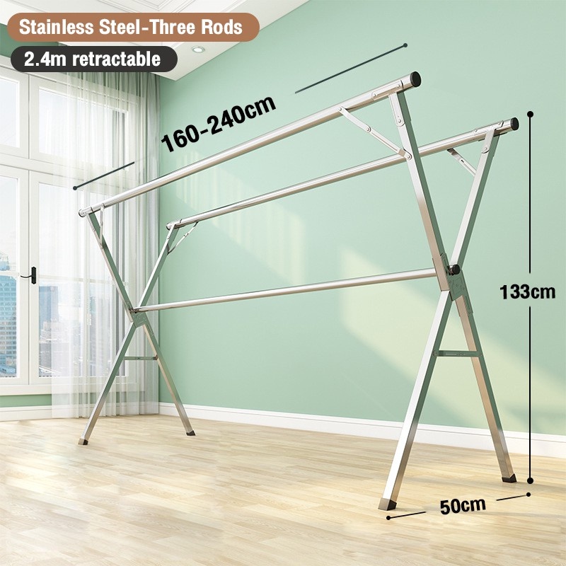 COD NEW Foldable Sampayan / Foldable Clothes Drying Rack / Indoor and ...