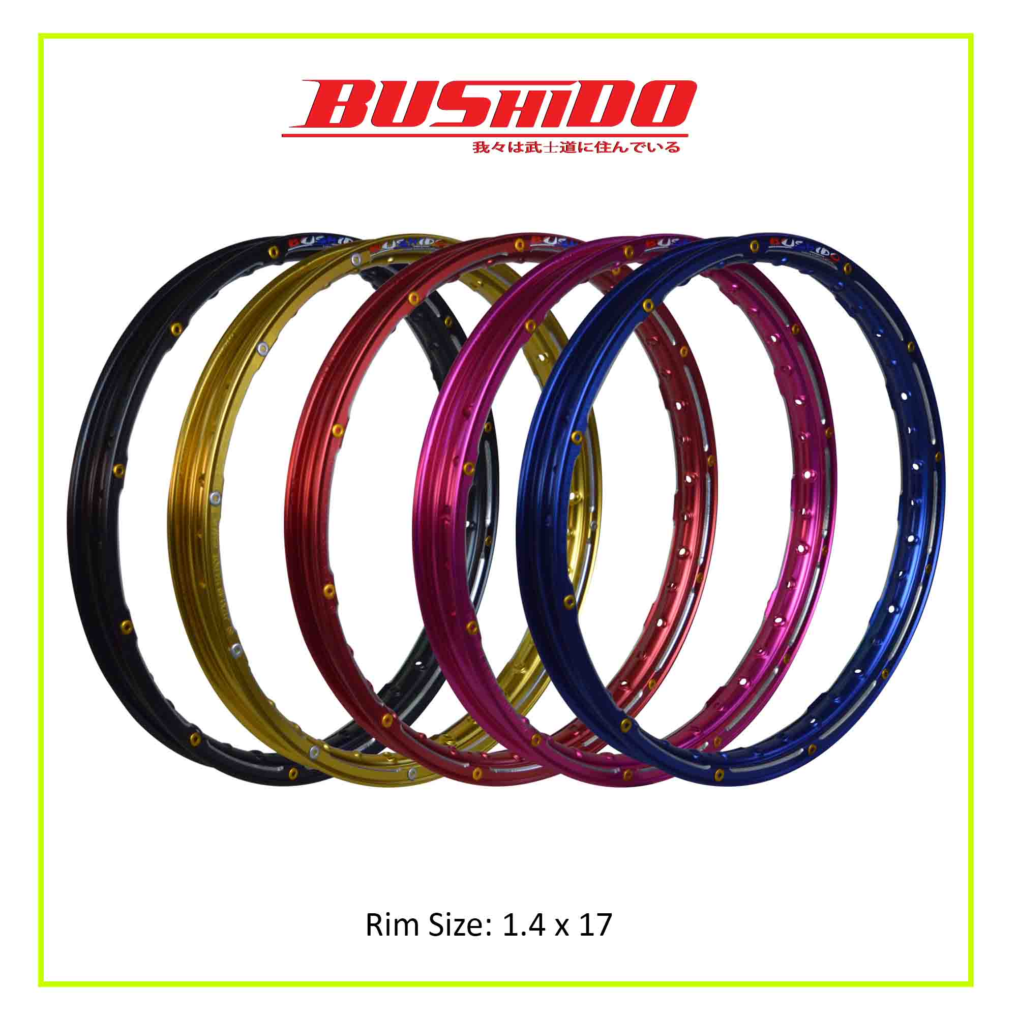 BUSHIDO CNC Series 2 Motorcycle Rim Thailand Rim Sold by Pair Made in ...