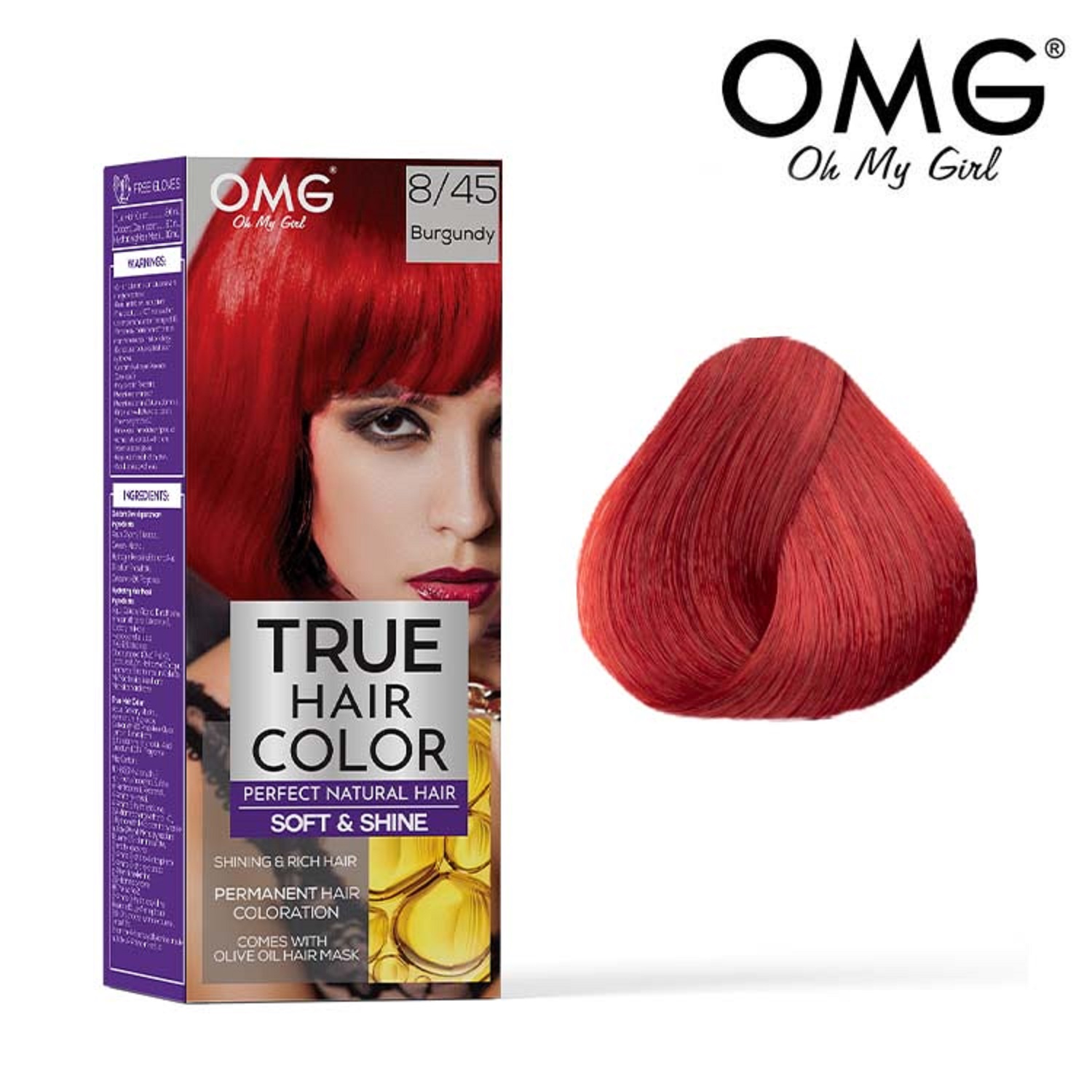 OMG True Hair Color 60ml - 8.45 Burgundy | Lazada PH