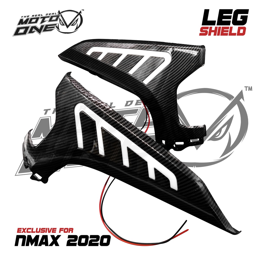 MOTO ONE NMAX 2020 V2 FRONT SIDE PANEL COVER LEG SHIELD CARBON COVER ...