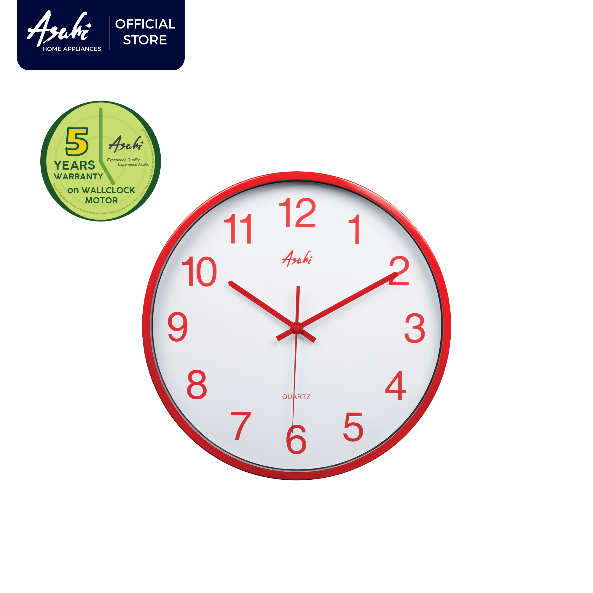 Asahi M 6014 Round Wall Clock 14 inches | Lazada PH