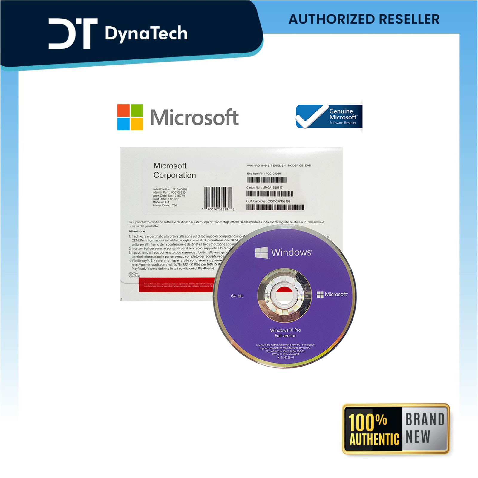 MICROSOFT Windows 10 PRO 64BIT | Lazada PH