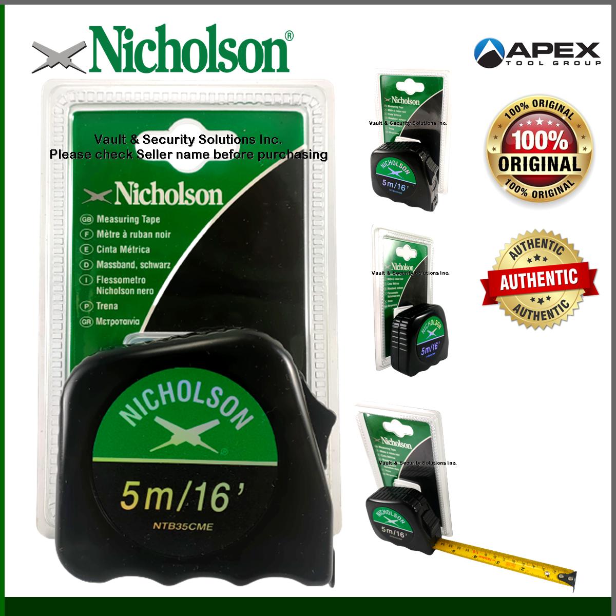 Nicholson Steel Tape 5meter 5 meter FIVE METER Metro Measuring Tape ...