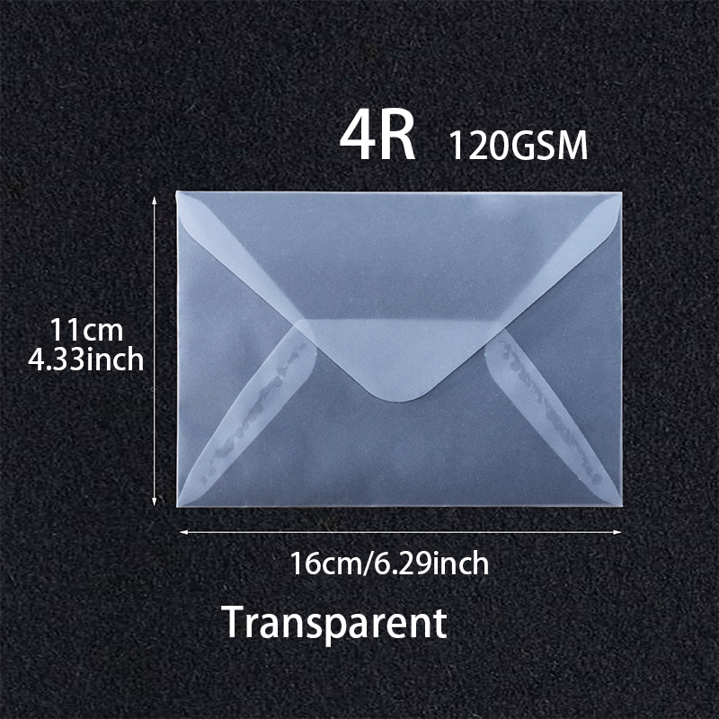 5R 4R Transparent Envelope For Invitation Envelope For Wedding Envelope ...