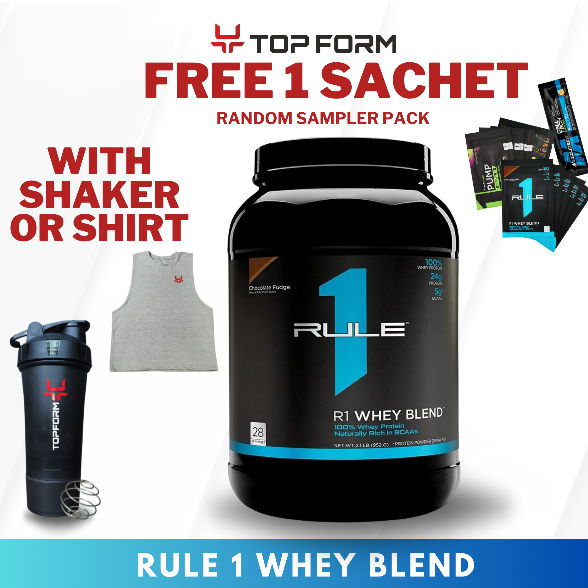 Rule 1 Whey Blend 2 lbs, R1 Whey Protein Powder | Lazada PH