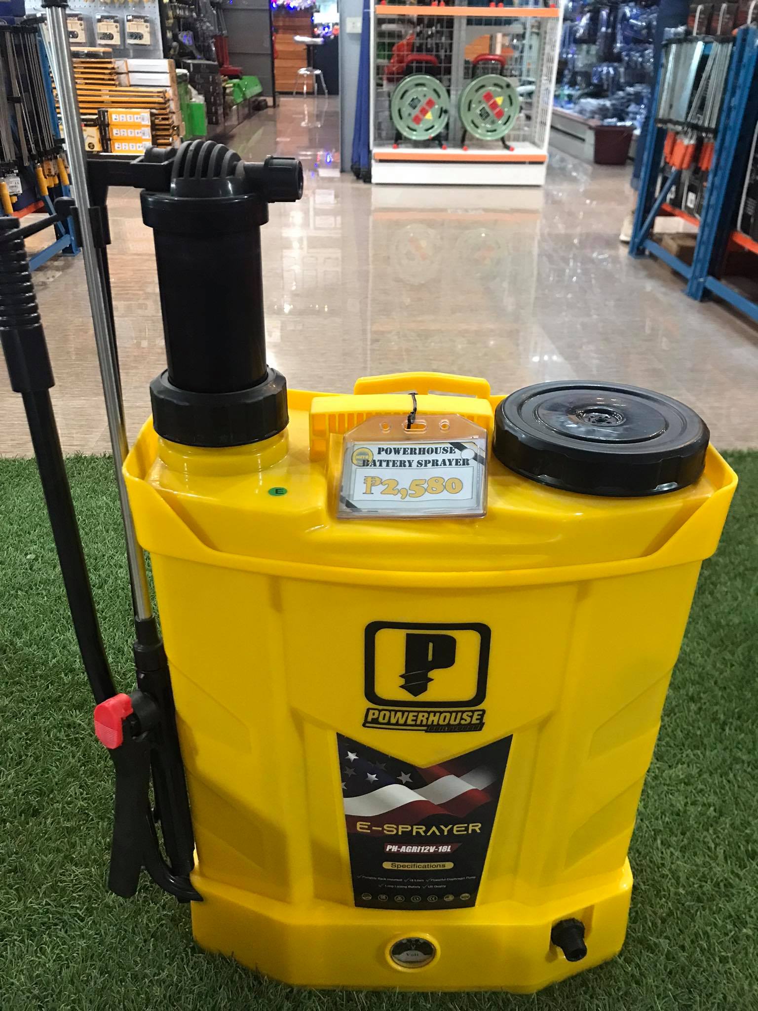 Powerhouse Knapsack E-Sprayer PH-AGRI12V-18L Manual and Battery ...