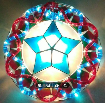 AUTHENTIC CAPIZ MINI PAROL BLUE 220v/ LED | Lazada PH