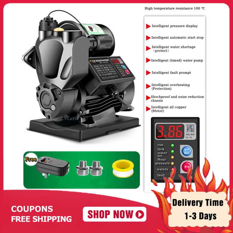 BLUEJUE Full automatic Booster pump 890W intelligent digital display ...