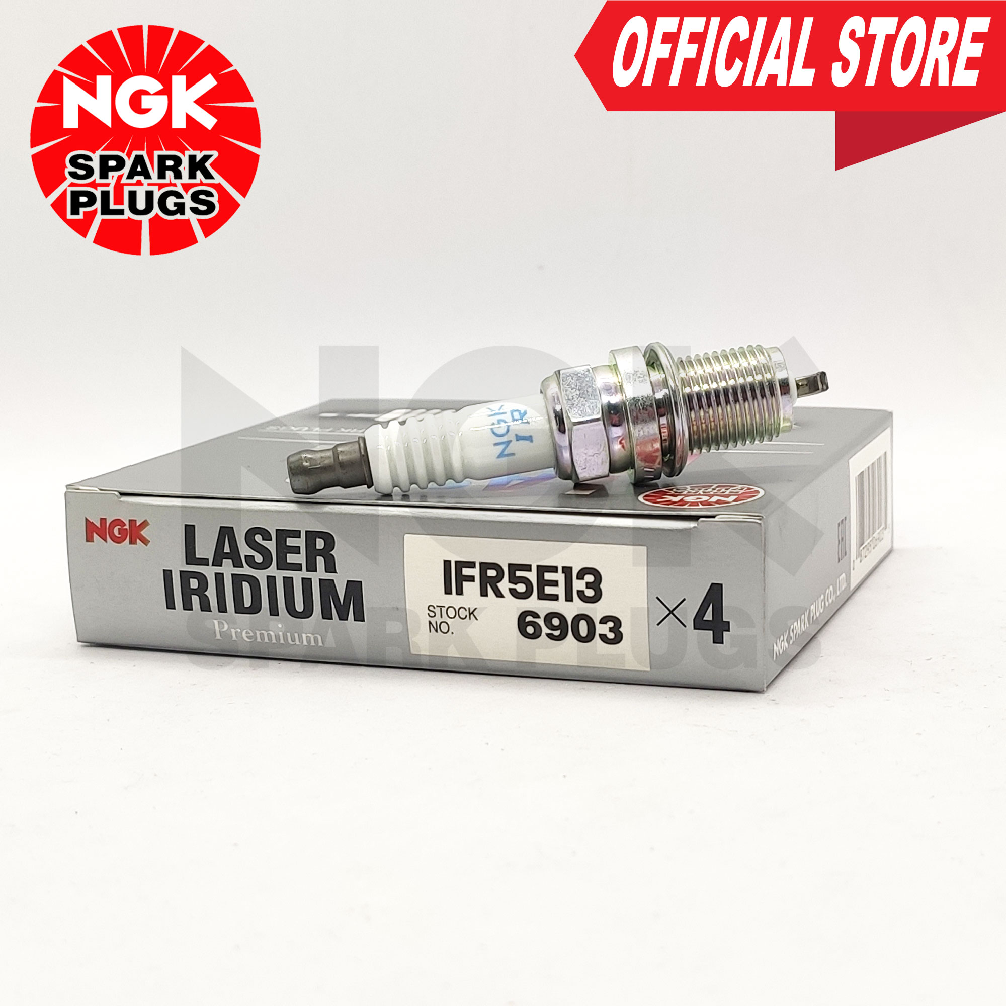 NGK IFR5E-13 Laser Iridium Spark Plug for Mazda 2, 3 2009-2013 Set of 4 ...