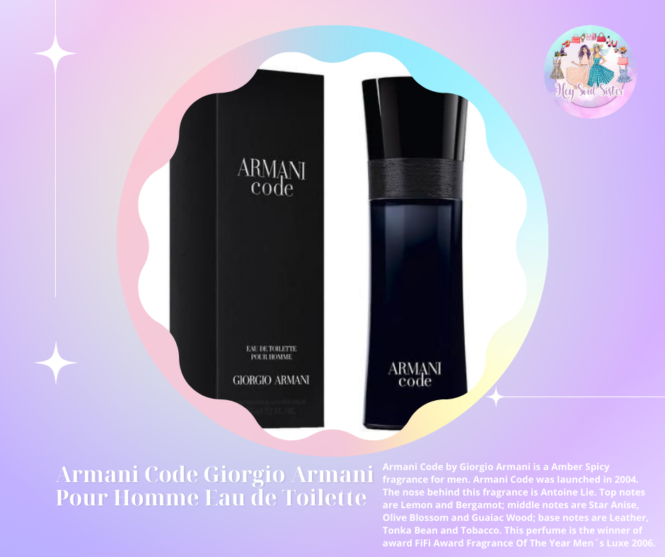 Heysoulsister: Armani Code Giorgio Armani Pour Homme Eau de Toilette ...