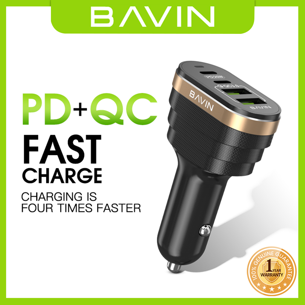 BAVIN PC587 40W Car Charger with Universal Dual USB 3.0 Qualcomm and ...