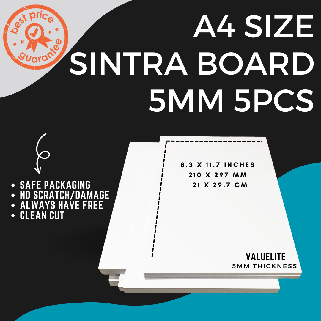 A4 Size Sintra Board 5mm 5pcs | Lazada PH