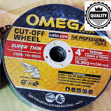 Omega Super Thin Cut Off Wheel 4" For Metal or Stainless Steel Cutting ...