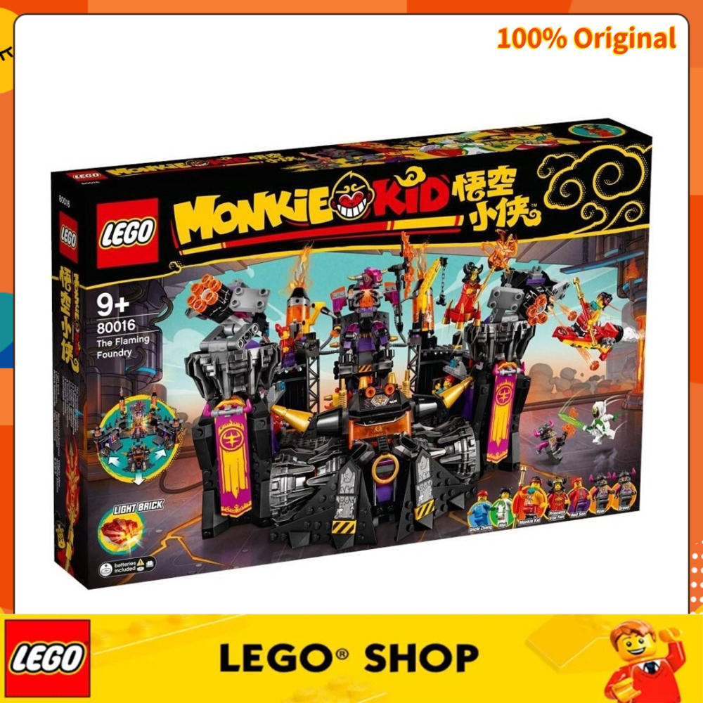 LEGO® Monkie Kid ™ 80016 Ang Flaming Foundry (1427 piraso) Regalo ng ...