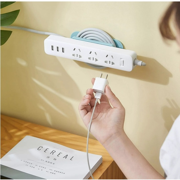 Wall Mounted Rack Power Strip Holder Removable Wire-Wound Router Rack ...