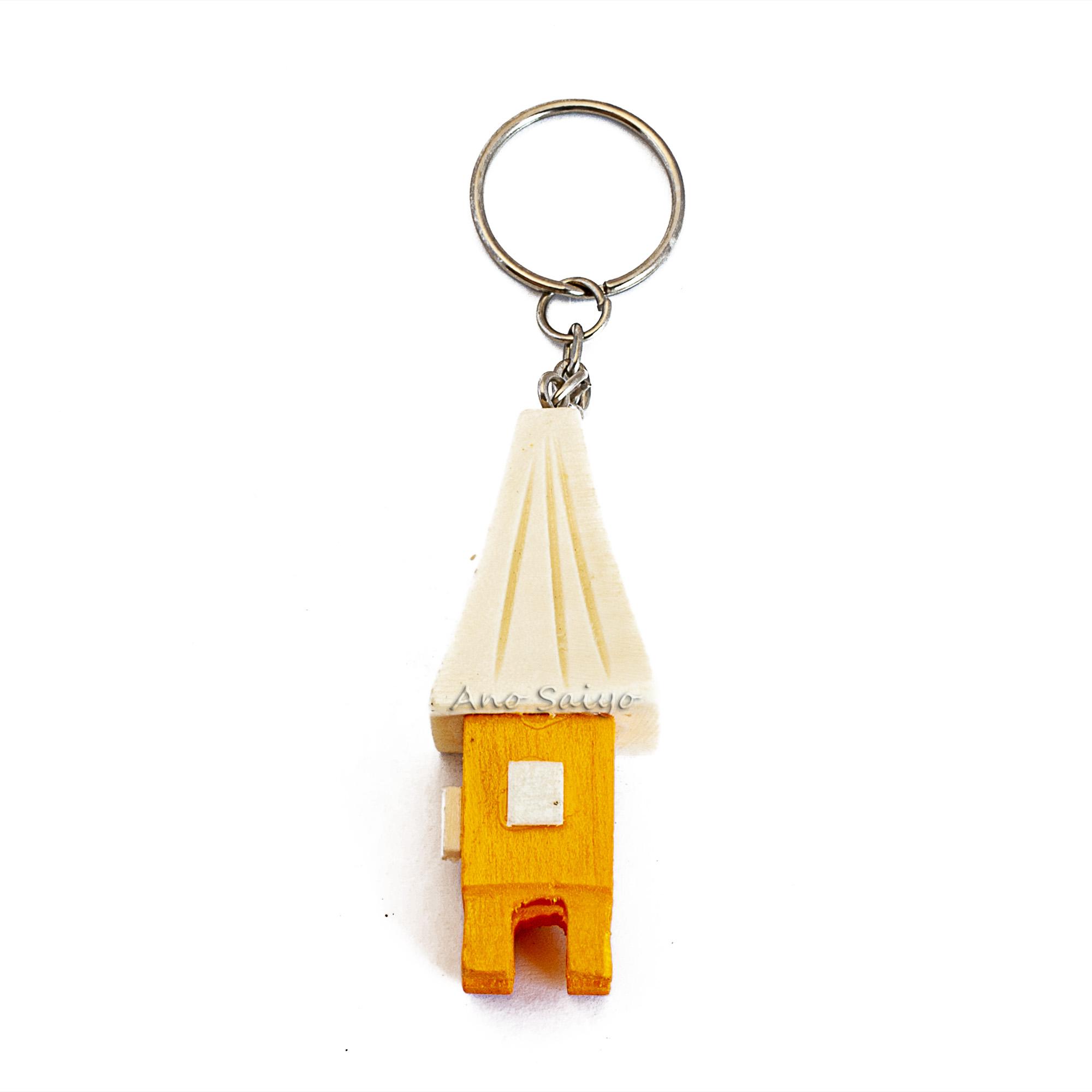 AnoSaiyo Keychain Hand Made Handicraft Key Chain Ring Bahay Kubo Nipa ...