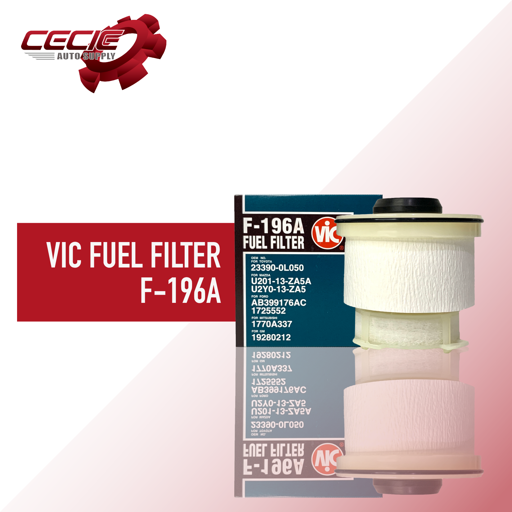 Vic Fuel Filter F-196A for Mitsubishi Strada, Montero, Ford Everest ...