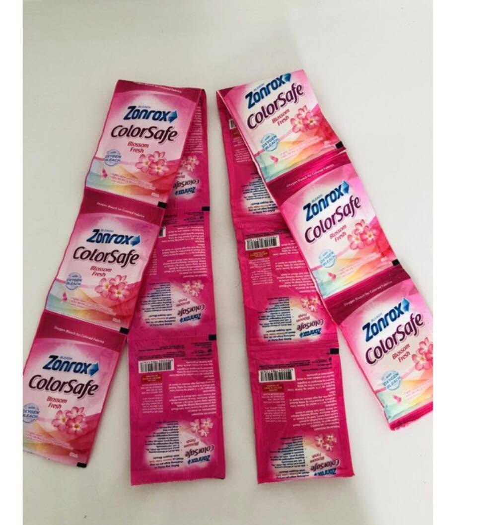 Zonrox Bleach Colorsafe Blossom Fresh 30ml x12 sachet | Lazada PH