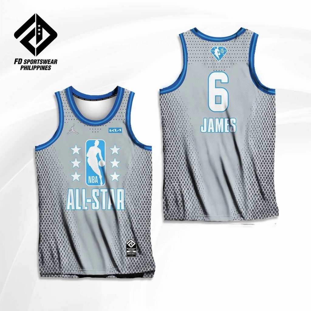 shot goods NBA ALL STAR for men 2022 JAMES CURRY DONCIC DEROZAN JOKIC ...