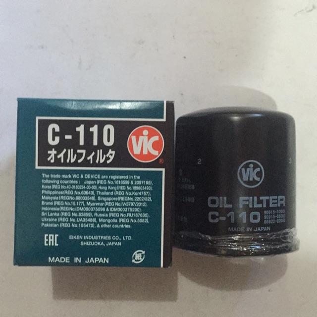 VIC C-110 OIL FILTER FOR TOYOTA COROLLA/ALTIS/VIOS/AVANZA | Lazada PH