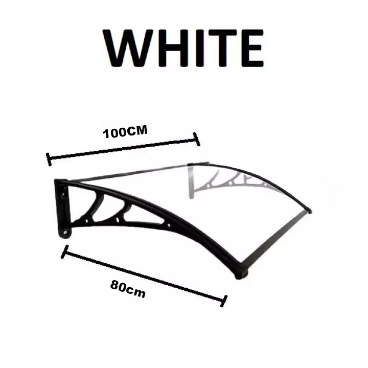 Canopy Heavy-duty Awning Canopy Roofing with Bracket Frame for Door and ...