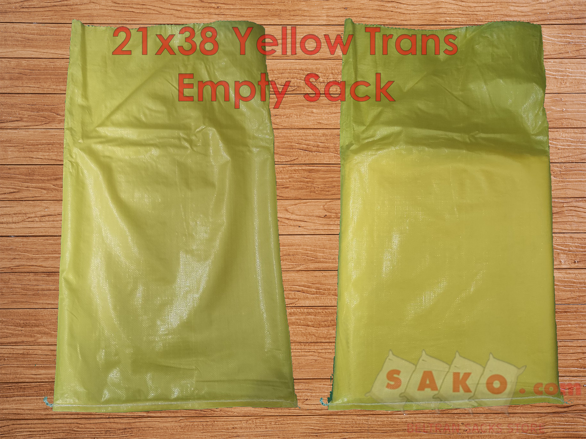 21x38 Yellow Transparent Empty Sack Sako (50 pcs) | Lazada PH