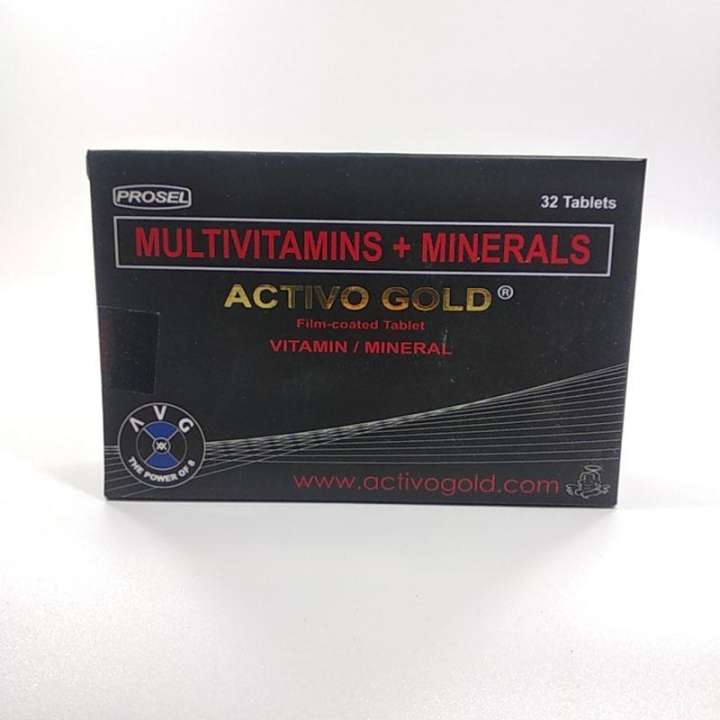 Activo Gold tabs 32s(Multivitamins+Zinc) | Lazada PH