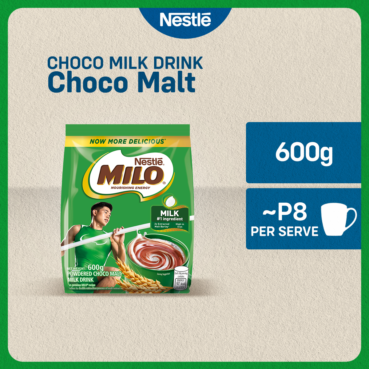 MILO Powdered Choco Malt Milk Drink 600g | Lazada PH