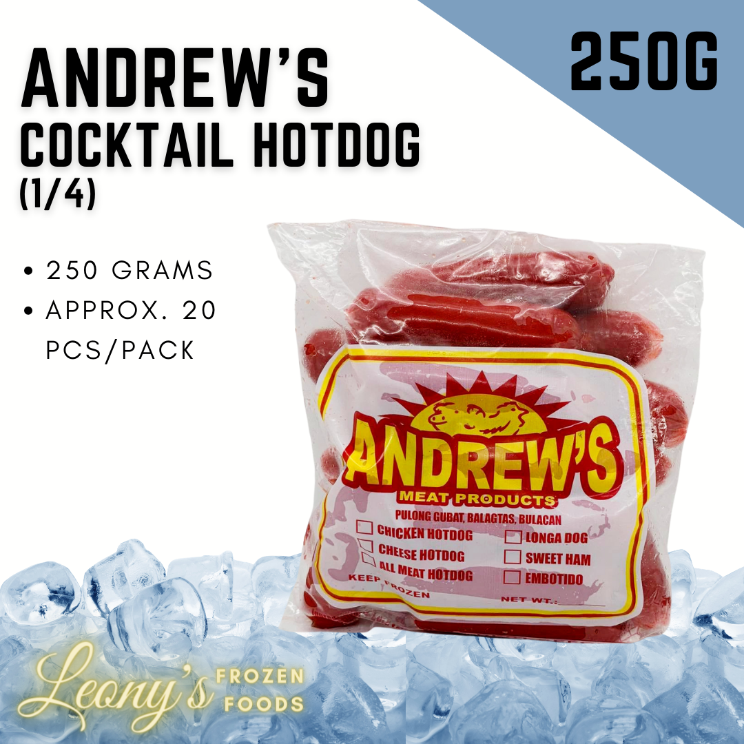Andrew's Cocktail Hotdog Red 250 grams | Lazada PH