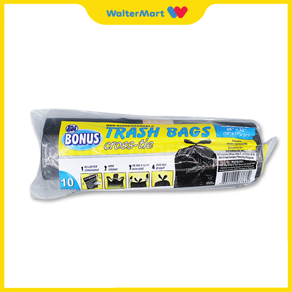 SM BONUS Garbage Bag Cross Tie Large 10pcs | Lazada PH