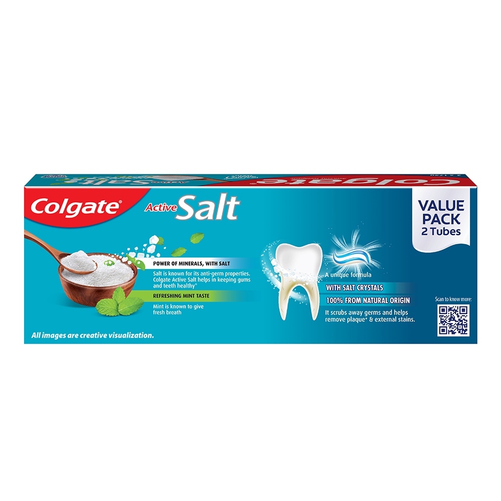 Colgate Active Salt Natural Toothpaste 175g Twin Pack | Lazada PH