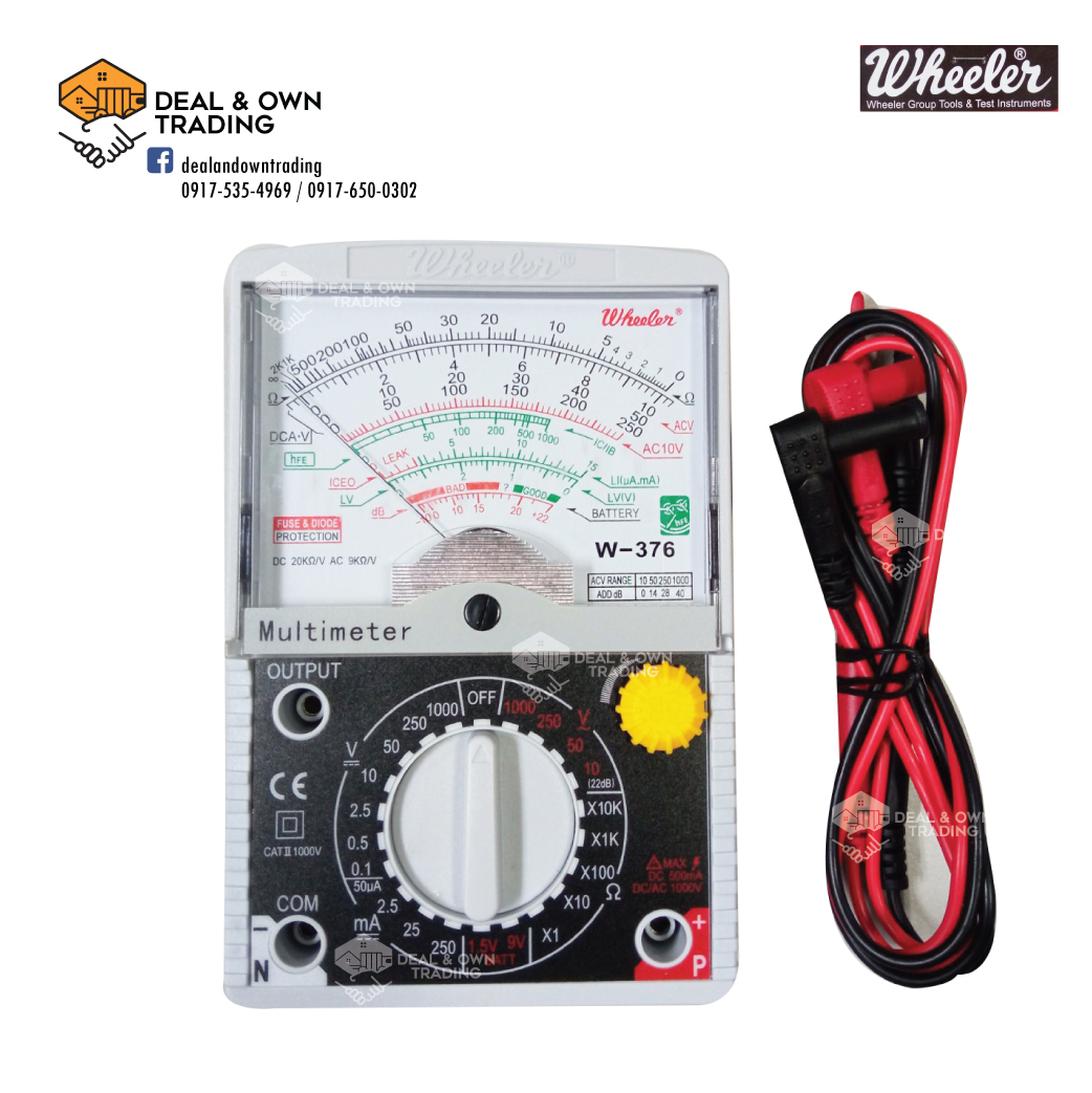 Wheeler W-376 Analog Multi Tester | Lazada PH