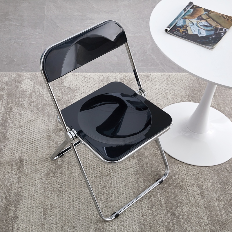 Household INS Acrylic Folding Chair Transparent Chair Net Red Photo ...