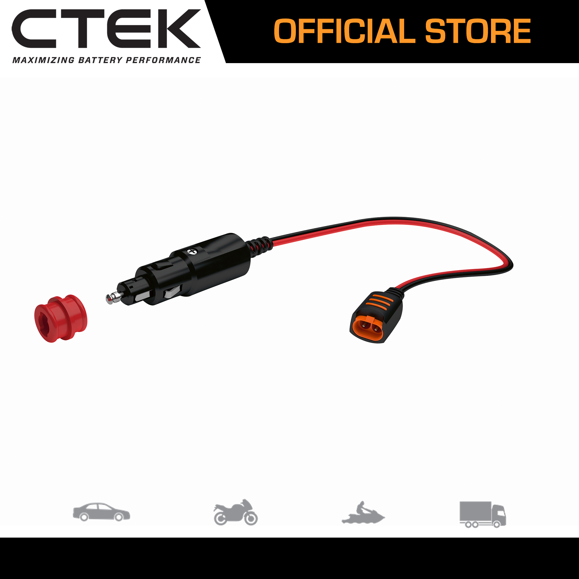 CTEK Comfort Connect Cig Plug for CTEK Smart Car Battery Charger ...