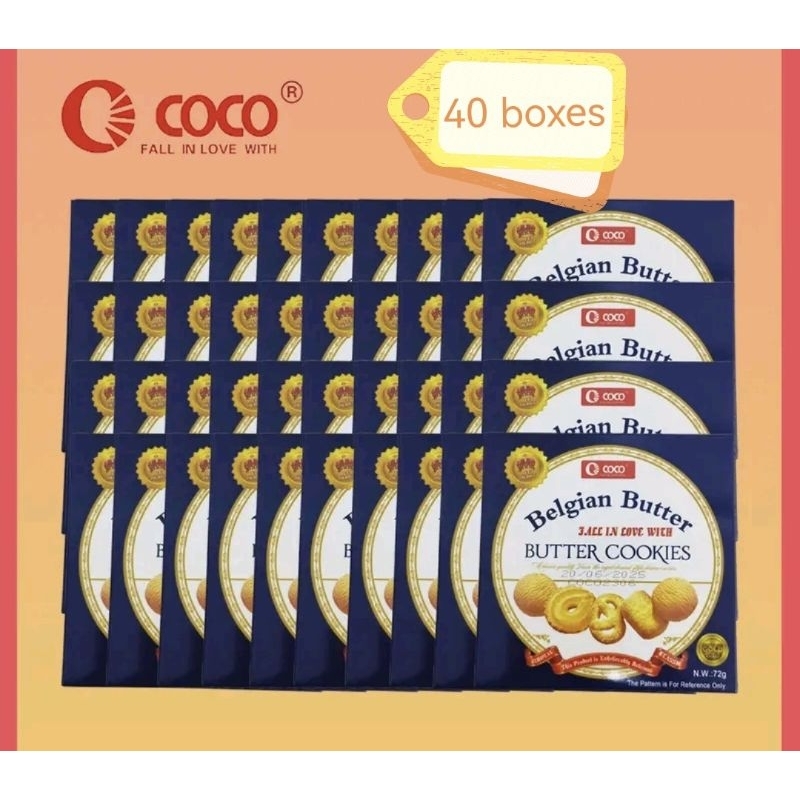 Coco Belgian butter cookies 72g (40 boxes /case) | Lazada PH