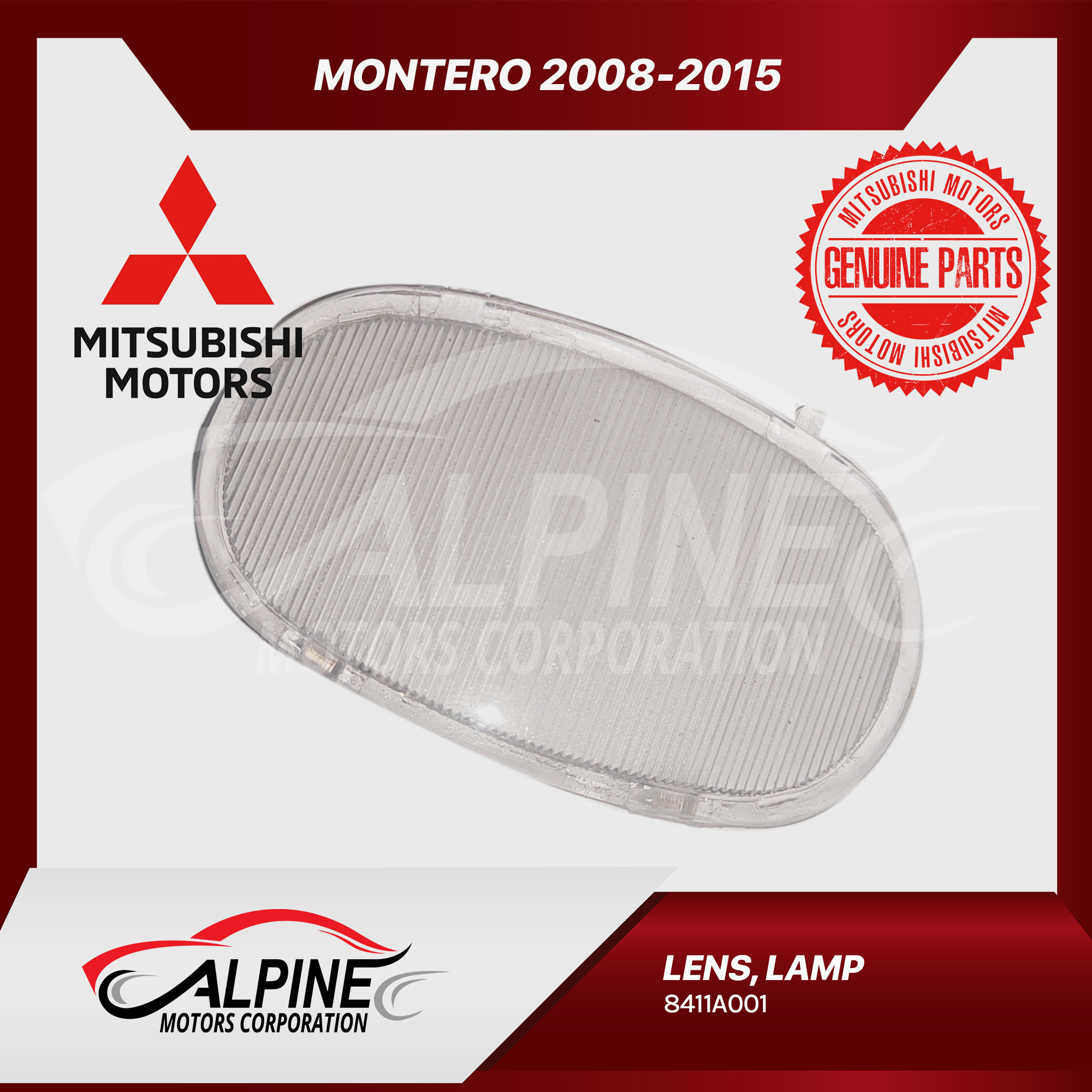 Mitsubishi Genuine Parts: MONTERO 2008-2015 DOOR LAMP LENS | Lazada PH