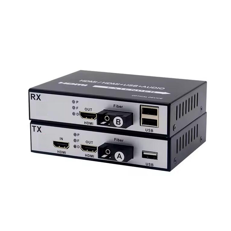 HDMI to Fiber Optic Converter 1080P HDMI Fiber Optic Video Extender KVM ...