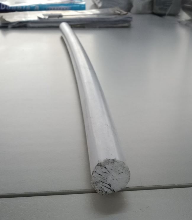PTFE Teflon White Rod 25mm dia. x 700mm L High Performance Engineering ...