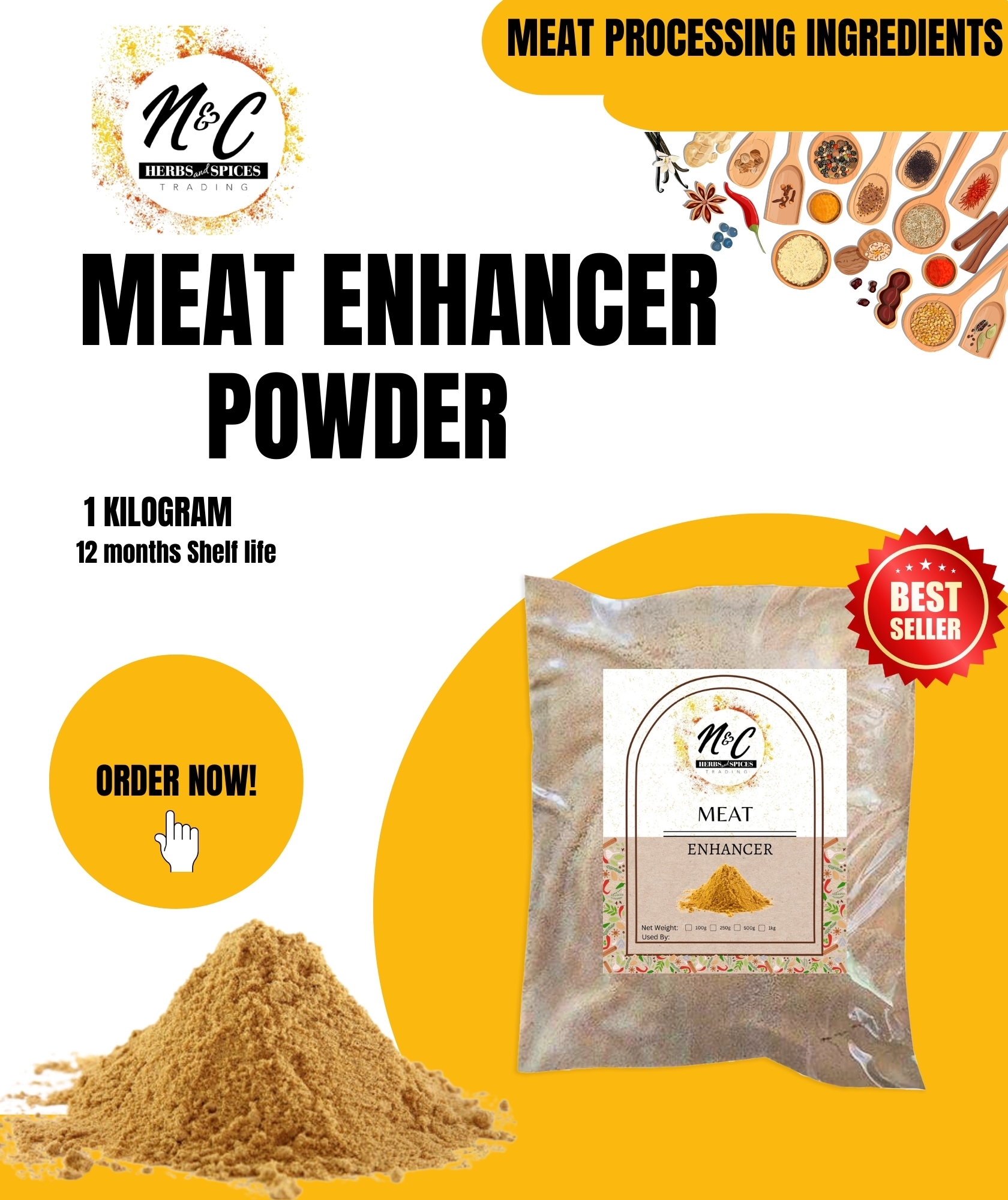 Meat Enhancer 100grams 250grams 500grams 1kilogram Herbs and Spices ...
