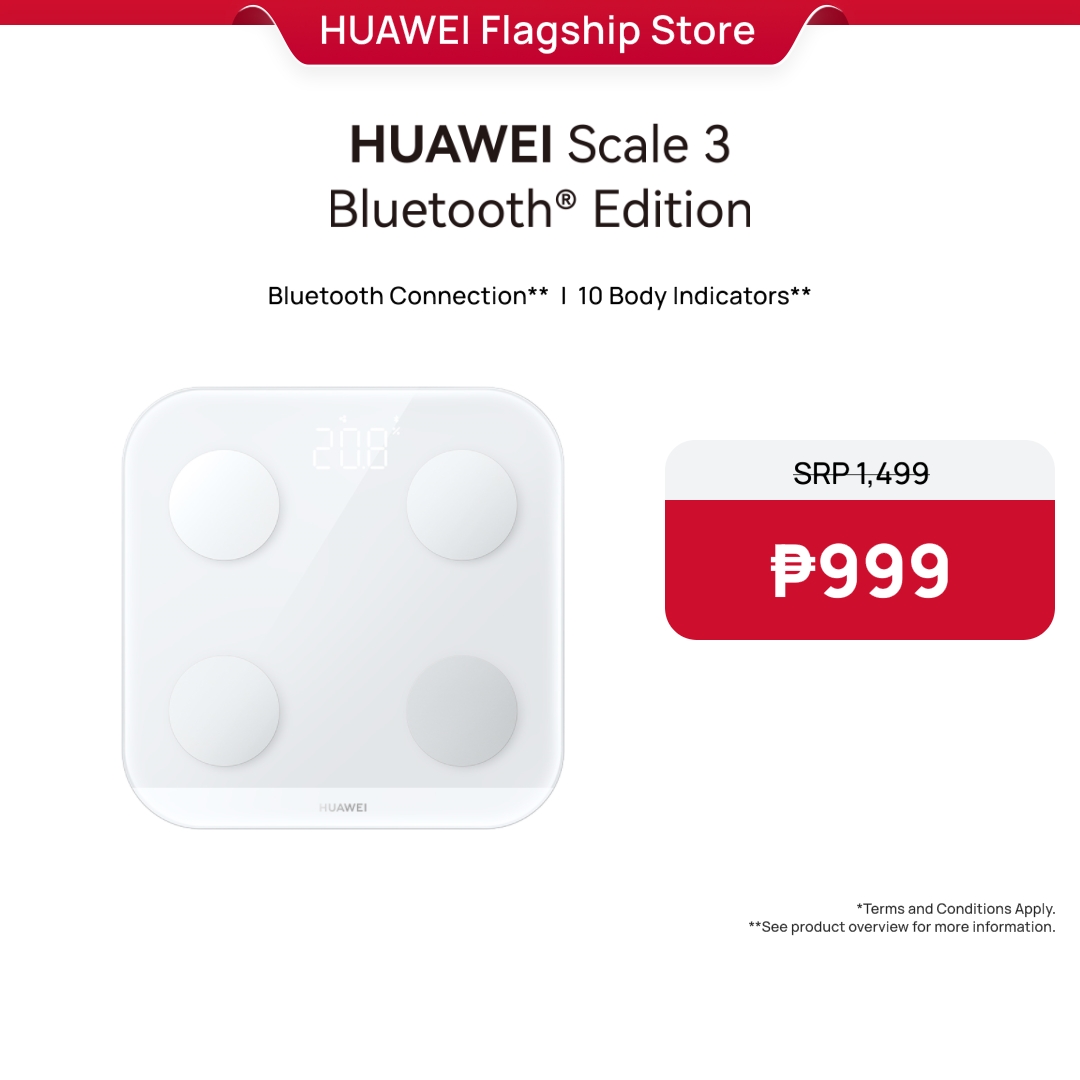 HUAWEI Scale 3 Bluetooth® Edition Smart Fat BMI Body Scale | Bluetooth ...