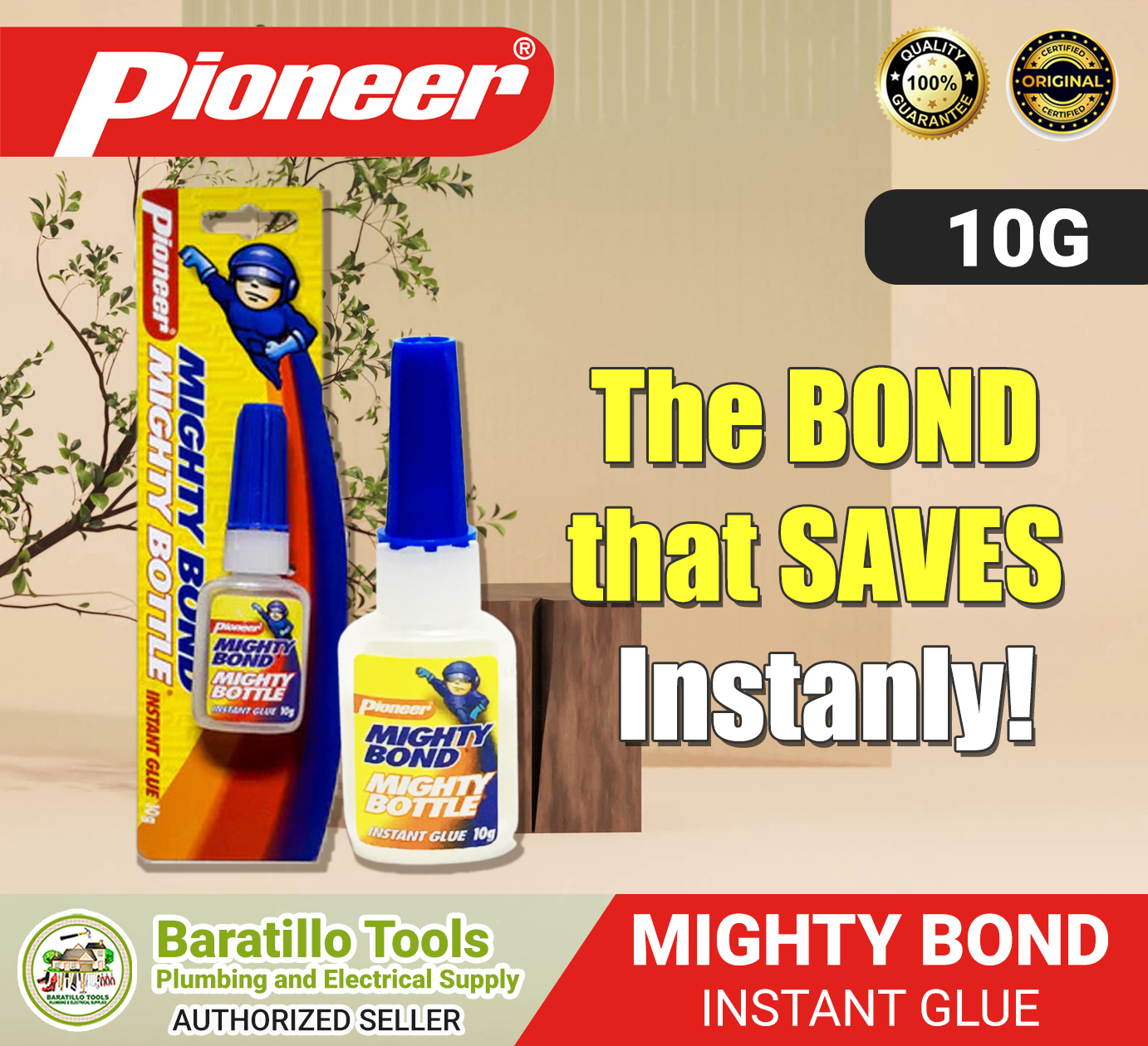 PIONEER Mighty Bond Instant Glue 3G & 10G | Lazada PH