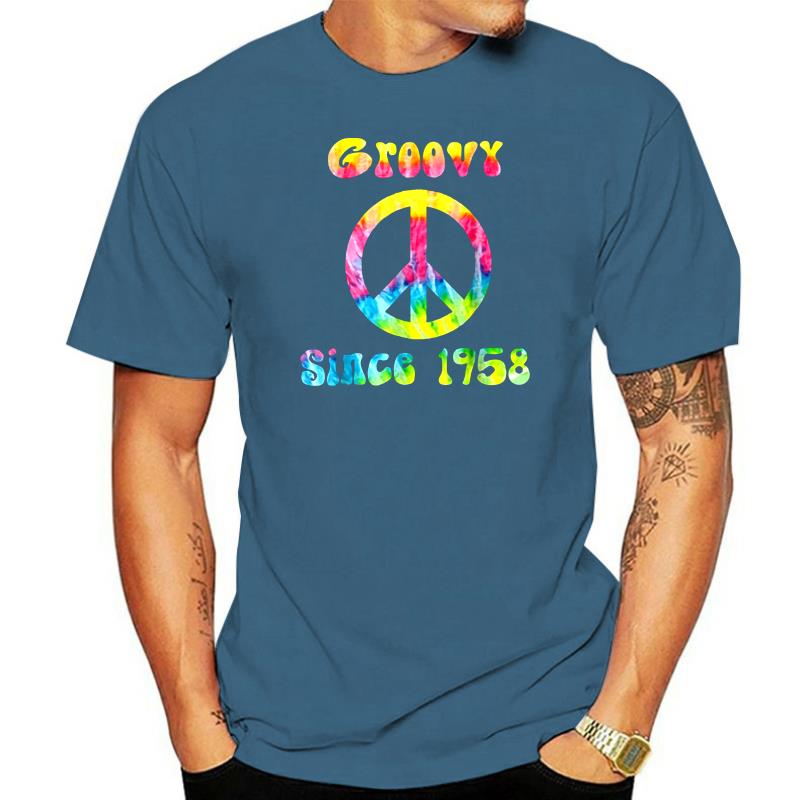 personality T-shirt Buy Hippie Peace Sign Groovy Since 1958 60th ...