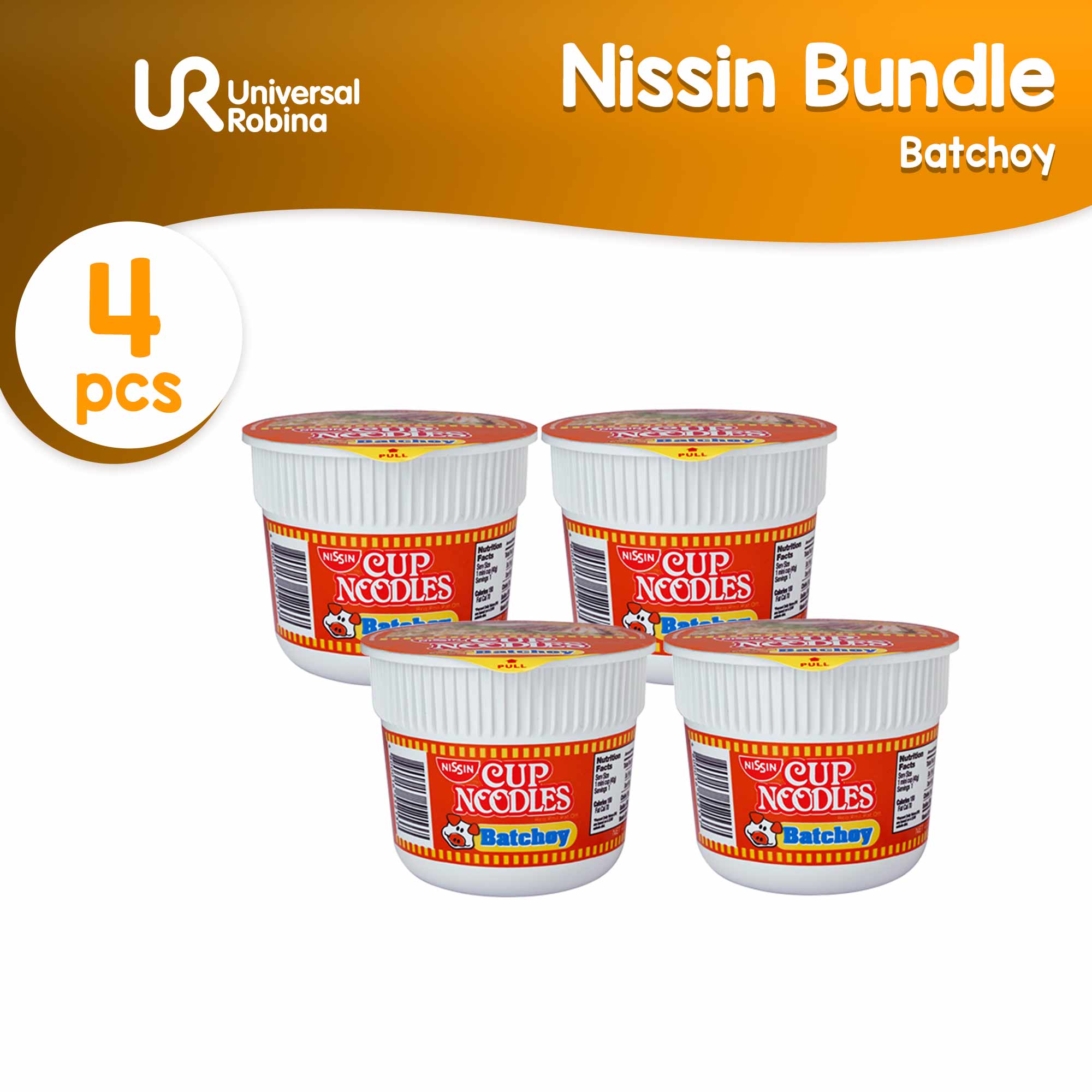 4 x Nissin Cup Mini Batchoy | Lazada PH