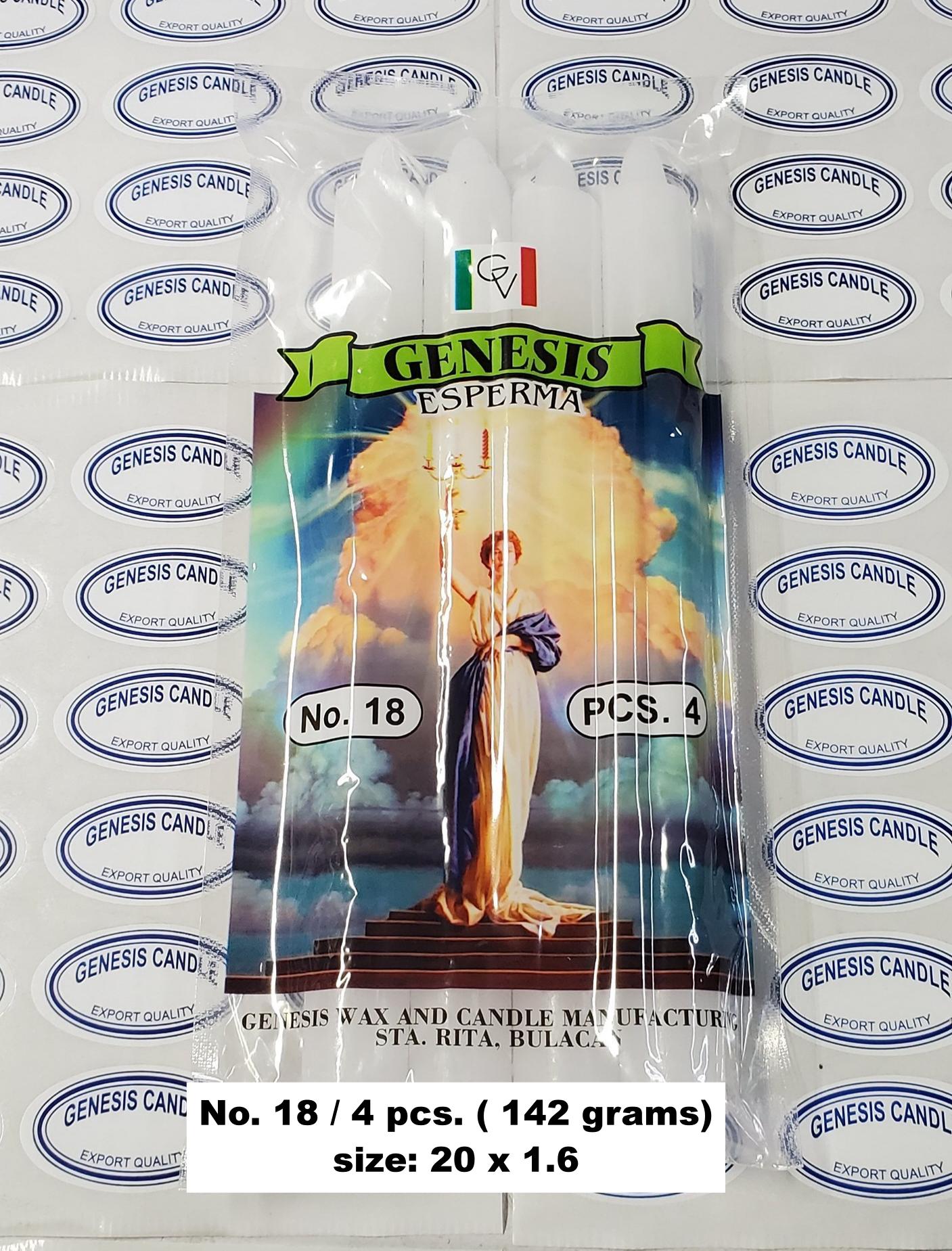 GENESIS CANDLE NO. 18 / 4 PCS, | Lazada PH