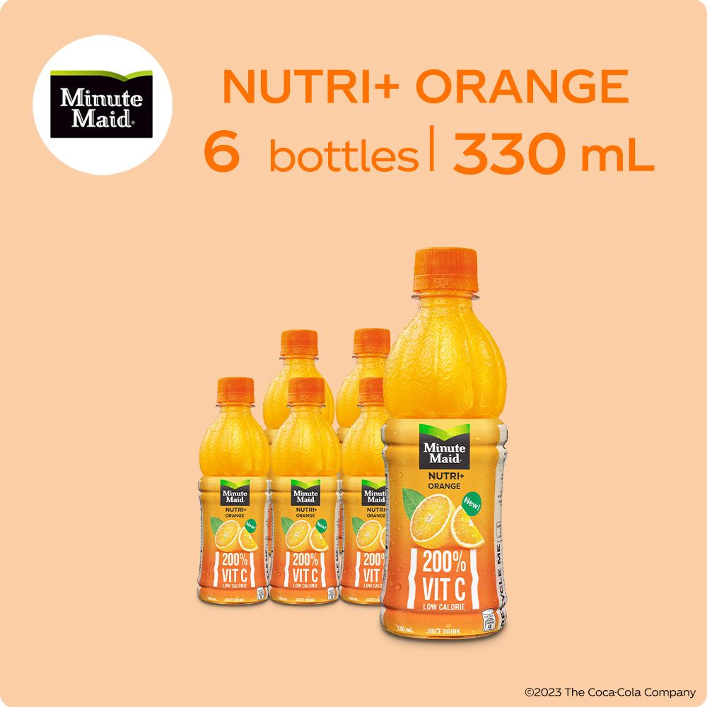 Minute Maid Nutri+ Orange 330ml - Pack of 6 | Lazada PH